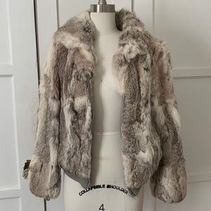 Vintage | Jackets & Coats | Vintage 7s Rabbit Fur Bomber Jacket By Dino ...